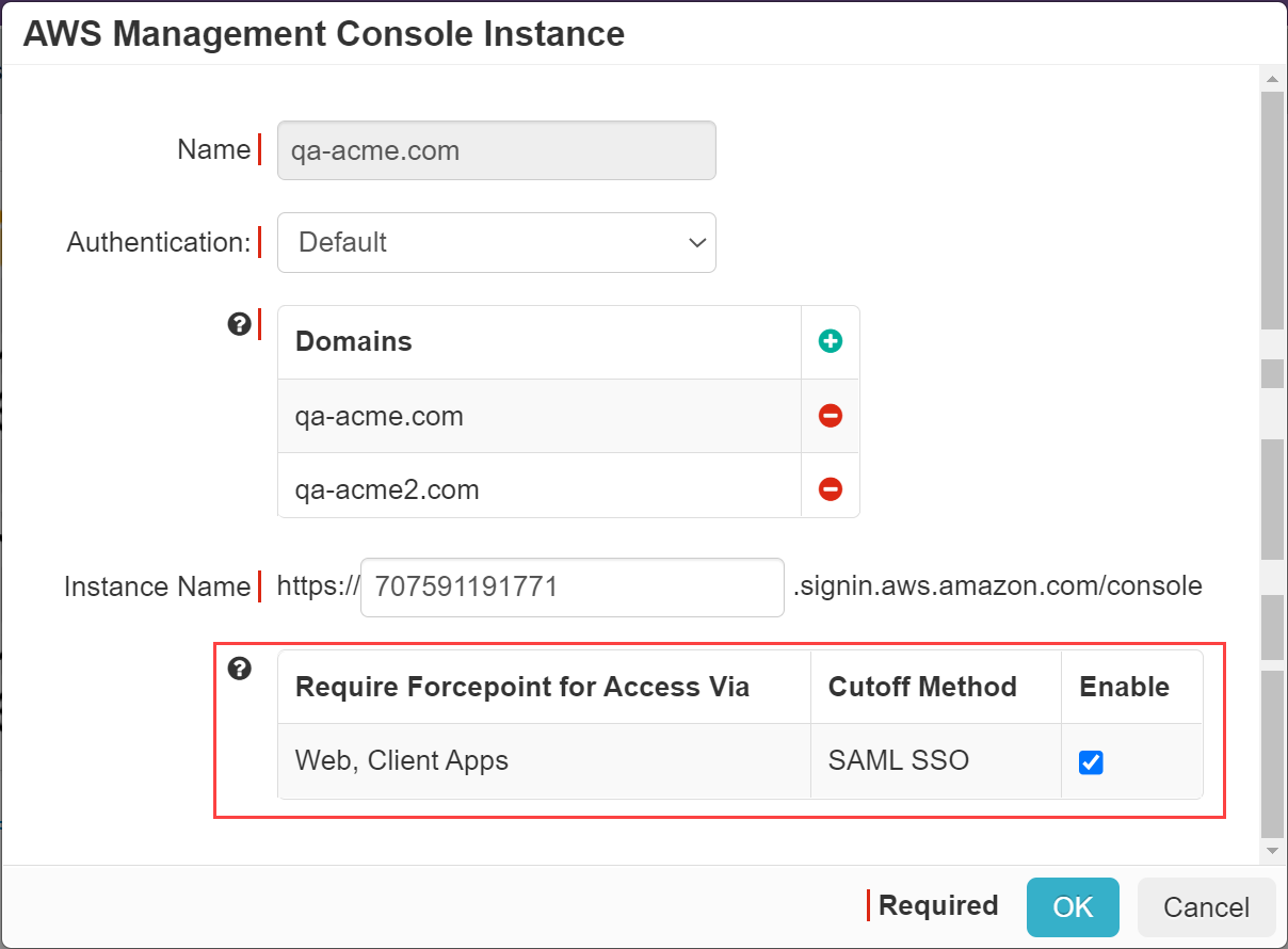 Amazon Web Services: Deploying Forcepoint ONE SSE as a SAML IdP